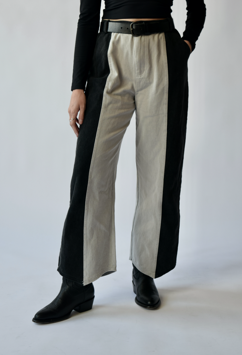 Poppy Pants in Domino – Sugar Cilantro